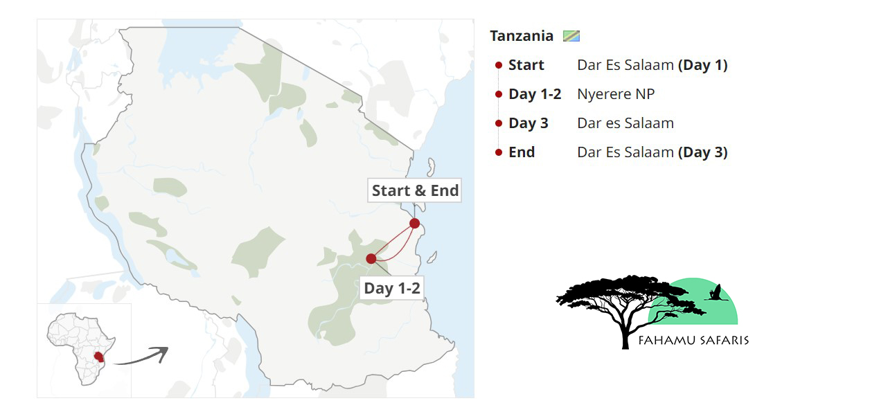 3 Days Selous Game Reserve - Fahamu Safaris